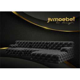JVmoebel Ecksofa, Chesterfield U-Form Ecksofa Couch Design Polster Textil Garnitur