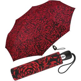 Pierre Cardin Taschenregenschirm schöner Damen-Regenschirm mit Auf-Zu-Automatik