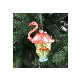 BURI Weihnachtsbaumkugel Glas-Weihnachtsbaum-Anhänger Flamingo 12