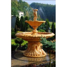 JVmoebel Skulptur Zierbrunnen Springbrunnen Figur Brunnen Garten Fontaine Teich SHELLA