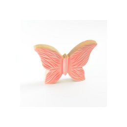 Gehlmann Dekofigur Schmetterling Dekofigur aus Holz mit Keramikoberfläche rosa H 14 cm