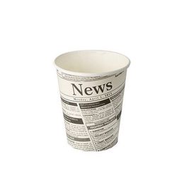 Papstar Coffee-to-go-Becher Papstar 86809 Kaffeebecher Newsprint "TO GO" 0