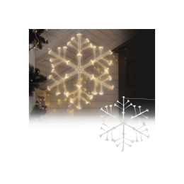 ECD Germany Weihnachtsfigur LED-Schneeflocke Weihnachtsbeleuchtung Fenstersilhouette Fenster Deko
