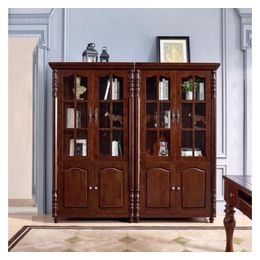 JVmoebel Bücherregal, Bücherregal Vitrine Vitrinen Schrank Regal Holz Schrank Möbel 2tlg