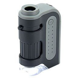 Carson MM-300 Taschenmikroskop (MicroBrite Plus 60x-120x LED Mikroskop schwarz / grau)