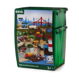 Brio® Spielzeugeisenbahn-Set World Eisenbahn Großes Premium Set in Kunststoffbox 106 Teile 33766