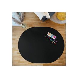 Sanosoft Spielmatte Sanosoft ovale Krabbelmatte 160x200cm Schwarz