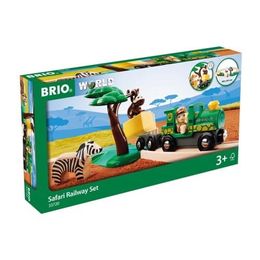 Brio® Spielzeugeisenbahn-Set Brio World Eisenbahn Set Safari Bahn Set 17 Teile 33720