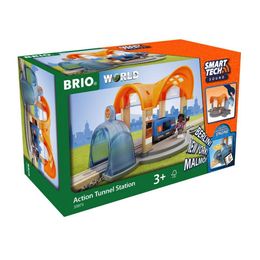 Brio® Spielzeugeisenbahn-Erweiterung World Zubehör Smart Tech Sound Bahnhof Action Tunnel 4 Teile 33973