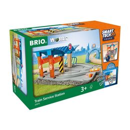 Brio® Spielzeugeisenbahn-Erweiterung World Zubehör Smart Tech Sound Waschstraße mit Werkstatt 2 Teile 33975