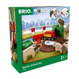 Brio® Spielzeugeisenbahn-Set World Set Bahn Starter Set Nordische Waldtiere 26 Teile 33988