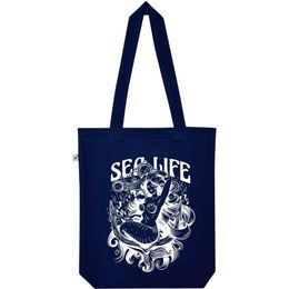 Youth Designz Tragetasche "Sea Life Mermaid" Jutebeutel Tasche Lange Henkel