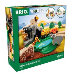 Brio® Spielzeugeisenbahn-Set Brio World Eisenbahn Set Safari Adventure Set 26 Teile 33960
