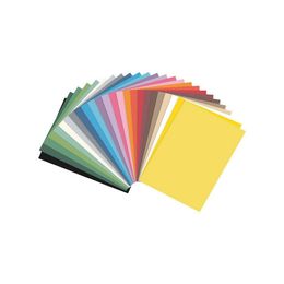 Folia Bastelkartonpapier, Tonpapier in 25 Farben