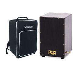 Pur-Percussion Cajon Vision SP PRO Black und Gold mit Tasche