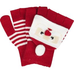 Capelli New York Strickhandschuhe Weihnachtliche Flip Top Handschuhe