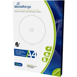 MediaRange Etikettenpapier 100 MediaRange BD / CD / DVD Label matt 15 mm bis 118 mm