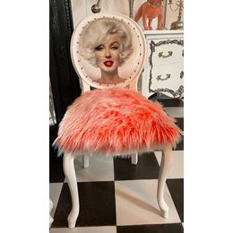 Casa Padrino Esszimmerstuhl Luxus Barock Esszimmer Stuhl Marilyn Monroe Orange