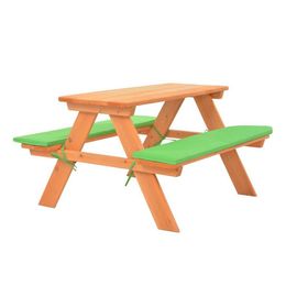 furnicato Garten-Essgruppe Kinder-Picknicktisch mit Bänken 89×79×50 cm Massivholz Tanne