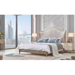 JVmoebel Bett, Luxus Modern Bett 2x Nachttische Betten Holz Bettgestell Schlafzimmer