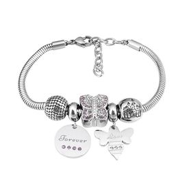 ENGELSINN Armreif Charm Armband Forever Love inkl. Geschenkbox (1-tlg)