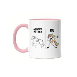 Hey!Print Tasse Andere Mütter Du Tasse beste Mutter Mama der Welt Geschenk Einhorn Lustig Geburtstag Muttertag Sohn Tochter Geschenk