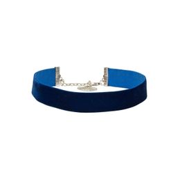 Alpenflüstern Alpenflüstern Choker Trachten-Samt-Kropfband breit (blau)