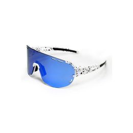 YEAZ Sportbrille SUNGLOW sport-sonnenbrille weiß/blau