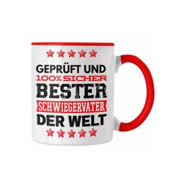 Trendation Tasse Schwiegervater Tasse Geschenk Geburtstag Spruch Bester Schwiegerpapa D