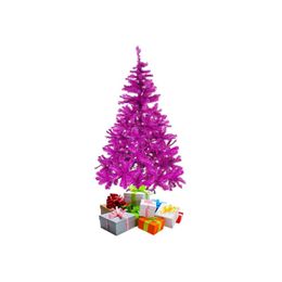 Mojawo Künstlicher Weihnachtsbaum Weihnachtsbaum 120 cm inkl Ständer Lila / Pink