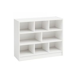 möbelando möbelando Bücherregal Bücherregal WL5.819 Weiß 80x68