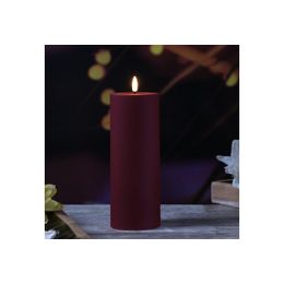 Deluxe Homeart LED-Kerze MIA für Deluxe für Außen flackernd H: 20cm D: 7