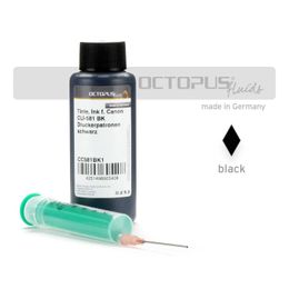 OCTOPUS Fluids Ink for Canon CLI-581 BK black with syringe Nachfülltinte (für Canon