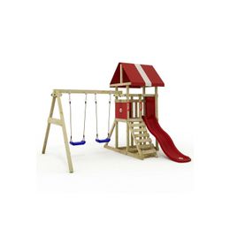 Wickey Klettergerüst Spielturm DinkyHouse für Kleinkinder mit Rutsche und Doppelschaukel