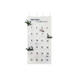 PAPIERDRACHEN befüllbarer Adventskalender Adventskalender Wandteppich aus Stoff zum Befüllen-hochwertig bestickt