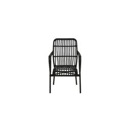 ebuy24 Gartenlounge-Set Rizal Sessel stapelbar schwarz.
