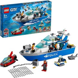 Lego® Spielbausteine City 60277 Polizeiboot Bausatz für Kinder