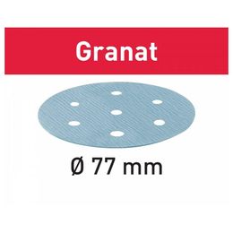 FESTOOL Schleifteller Schleifscheibe STF D77/6 P280 GR/50 Granat (497410)