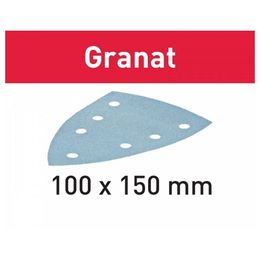 FESTOOL Schleifpapier Schleifblatt STF DELTA/7 P120 GR/10 Granat (497133)