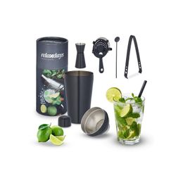 Relaxdays Cocktail Shaker 5-teiliges Cocktail Shaker Set