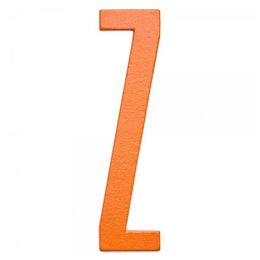 Design Letters Spiel, Holzbuchstabe Z Orange (12cm)