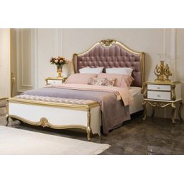 JVmoebel Bett, Chesterfield Bettrahmen Design Polster Luxus Bett Schlafzimmer