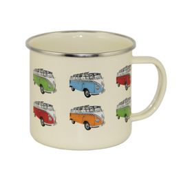 VW Collection by BRISA Tasse Volkswagen Große Emaille Kaffee-Tee-Tasse-Becher-Haferl