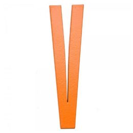 Design Letters Spiel, Holzbuchstabe V Orange (12cm)