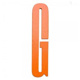 Design Letters Spiel, Holzbuchstabe G Orange (12cm)