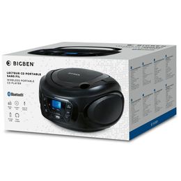 Big Ben Interactive BigBen tragbarer CD Player CD62 schwarz Bluetooth USB MP3 FM Radio AU387278 CD-Player