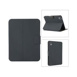 Wigento Tablet-Hülle Für Apple iPad 10.9 2022 10 Gen. Smartcover mit Magnetschnalle Schwarz Tablet Tasche Etuis