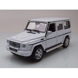 Welly Modellauto Mercedes G-Klasse G-Modell 2009 weiß Modellauto 1:24 Welly