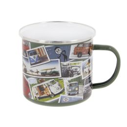 VW Collection by BRISA Tasse Volkswagen Große Emaille Kaffee-Tee-Tasse-Becher-Haferl