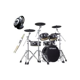 Roland Audio E-Drum VAD306 Acoustic V-Drums mit Kopfhörer und Sticks